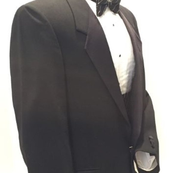 Adolfo | Suits & Blazers | Adolfo Luxury Black Grosgrainnotchedcolar ...